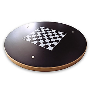 The Crokinole Canada Board (No Branding, with Checkerboard) - Tournament Style Crokinole Board Game Set (Meets NCA Standards)