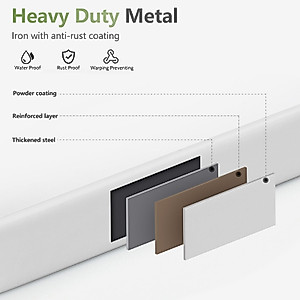 FYY Cabinet Towel Holder Rack - 2 Pack Collapsible Folding Over Cabinet Towel Bars, Heavy Duty Kitchen Dish/Hand Towel Holder for Over Cabinet Cupboard Doors White