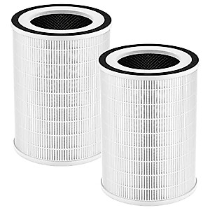 2 Pack True HEPA KILO Filter, Compatible with Afloia KILO, KILOPLUS, KILOPRO, MIRO,MIRO PRO and MORENTO MR-Kilo Air Purifier, H13 True HEPA 360° 3-Stage Filtration