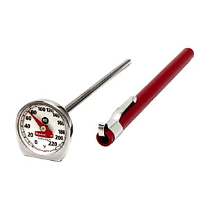 Rubbermaid Commercial Products Food/Meat Instant Read Thermometer, Pocket Size, Dishwasher Safe (FGTHP220DS)