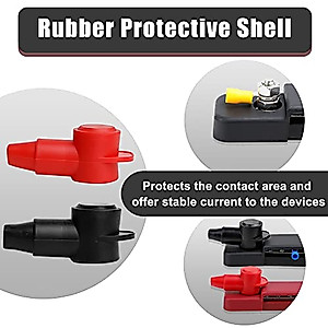 DIKJAK 180A 12-48V Bus Bar, 12 Terminal Power Distribution Block with 32 Wire Lugs, Distribution Block Terminal Block for Car Audio, Solar System, Marine Use