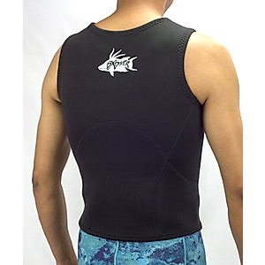 DXDivers 2MM Vest with PAD ON Chest Scuba Diving Freediving Spearfishing (Medium)