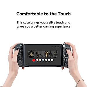 GeekShare Protective Case Slim Cover Case Compatible with Nintendo Switch OLED and Joy-Con - Shock-Absorption and Anti-Scratch - Land of Mystery