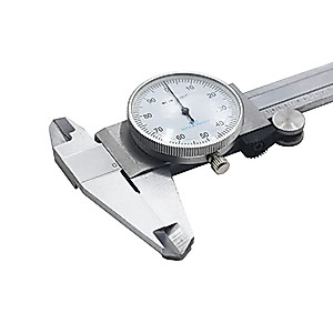 HFS (R) 0-6" Imperial Calipers; 4 Way DIAL Caliper 0.001" Shock Proof New ; Plastic CASE