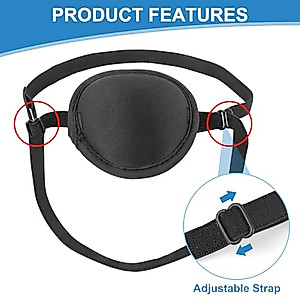 YeeBeny Dog Eye Patch, Eye Patch for Dogs Eye Injuries After Surgery Wounds, Adjustable Soft Eyepatch Dogs Eye Covering Pack of 2