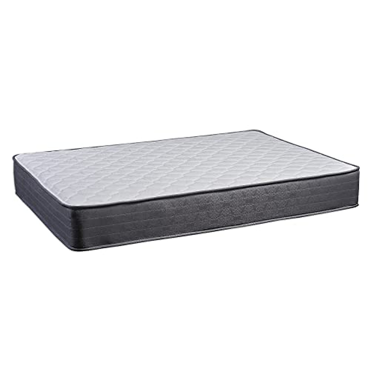 Treaton Twin 9 Inch Hybrid Mattress in a Box for Medium Firm Support, Motion Isolation and Pressure Relief, Black