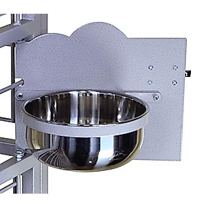 King's Cages 8004030 40X30X72 Play Pen Bird Cage Parrot Cockatoo Macaw Amazon Grey Silver Color