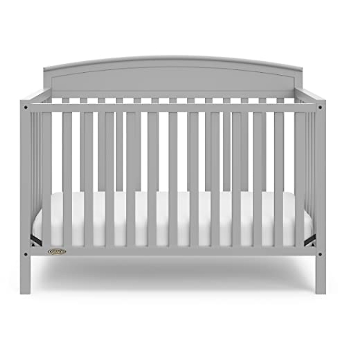 Graco Benton 5-in-1 Convertible Crib (Pebble Gray) – GREENGUARD Gold Certified, Converts from Baby Crib to Toddler Bed, Daybed and Full-Size Bed, Fits Standard Full-Size Crib Mattress
