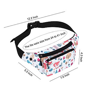 KAMO Fanny Pack, Waist Bag Sling Backpack Water Resistant Durable Polyester Small Outdoor Lightweight Crossbody Daypack for Women Men Lady Girl Teens
