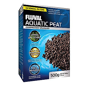 Fluval Aquatic Peat Granules, Chemical Filter Media for Freshwater Aquariums, Water Softener, 17.6 oz., A1465