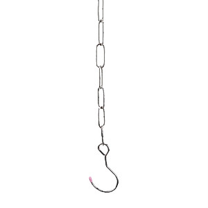 TraveT Hanging Clothing Chain Clothes Market Shop Display Hanging Chain Hooks with Ring Hanger