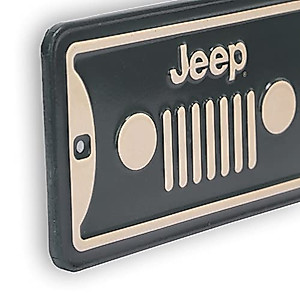 Open Road Brands Jeep Four Wheel Drive Street Sign - Jeep Metal Street Sign for Garage, Man Cave or Shop