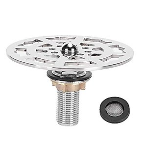 Bar Glass Rinser Faucet Head Stainless Steel Automatic Cup Washer Cleaner Accessory Bar Glass Rinser for Bar Restaurant Hotel Cafe Kitchen Sinks Silver