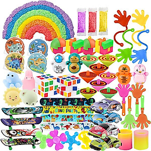 soi-meme 60 Pcs Party Favors Carnival Treasure Box Toys Classroom Prizes Small Mini Bulk Gifts Toys Pinata Easter Basket Stuffers for Kids Boys Girls , Goodie Bags Fillers for Kids Birthday Party