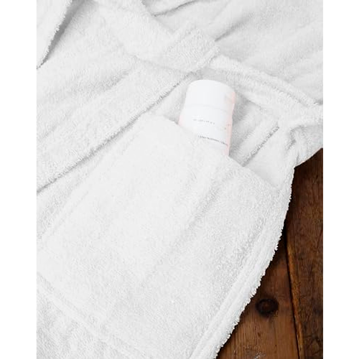 STF Linen Shawl collar Bathrobe Unisex Pack of One Pc, Cotton Robes, Terry Cloth Robes, Towel Bathrobe, Lightweight, Spa Robes