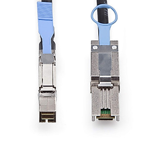 SFF-8644 to Mini SAS SFF-8088 HD Cable, 6Gbps External 26Pin SAS2.0 Hybrid Cable Attached SCSI for Raid Systems, DataCenter, Servers, Workstations and Desktops, 100-Ohm, 2-Meter(6.6-ft)