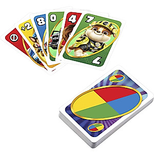 Mattel Games UNO Junior PAW Patrol Card Game with 56 Cards 2-4 Players, Gift for Kids 3 Years Old & Up