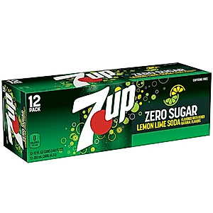 Zero Sugar 7-Up Soda, 12 Oz., Pack of 12