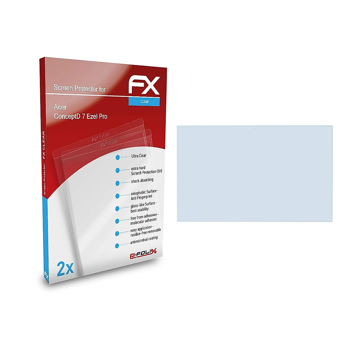 atFoliX Screen Protection Film compatible with Acer ConceptD 7 Ezel Pro Screen Protector, ultra-clear FX Protective Film (2X)