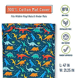 Wildkin 12 Inch Kids Backpack Bundle with Nap Mat Cover (Jurassic Dinosaurs)