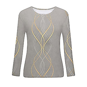 Women Long Sleeve Shirt Casual Solid Slim Fitted Crop Top Blouse Y2K Pullovers Tee Tops Women Clothing for 2023 Grey