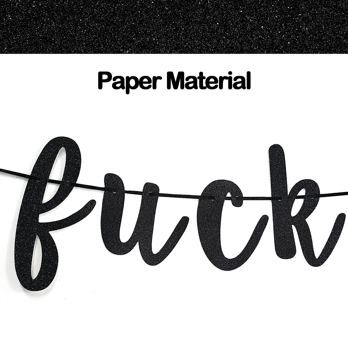 Black Glitter Fuck I'm 50 Banner, Cheers to 50 Years/Holy Shit You're 50/Happy 50th Birthday/Older Wiser Hotter, 50th Birthday Party Decorations