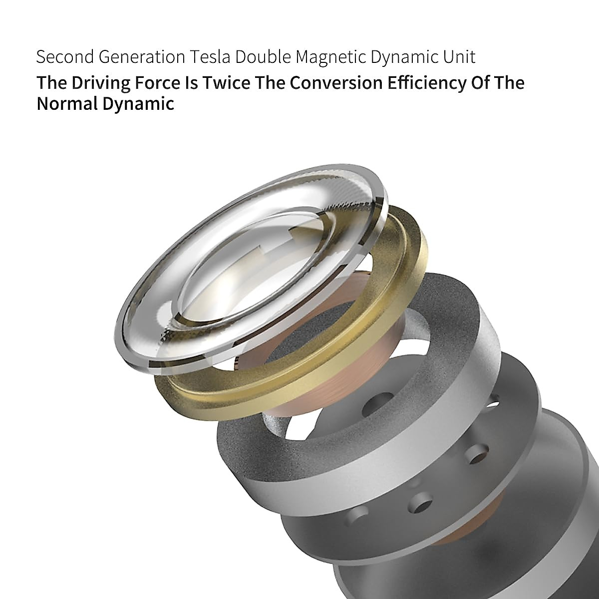 KZ ZS10 Pro in Ear Monitor Earphone, 4BA 1DD Metal Earbuds, HiFi Bass Headphones IEM with Detachable 2 Pin C-Cable(Black Mic)