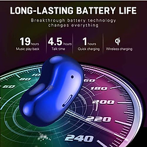 UrbanX Street Buds Live True Wireless Earbud Headphones for OnePlus Nord N10 5G - Wireless Earbuds w/Active Noise Cancelling - (US Version with Warranty) - Blue