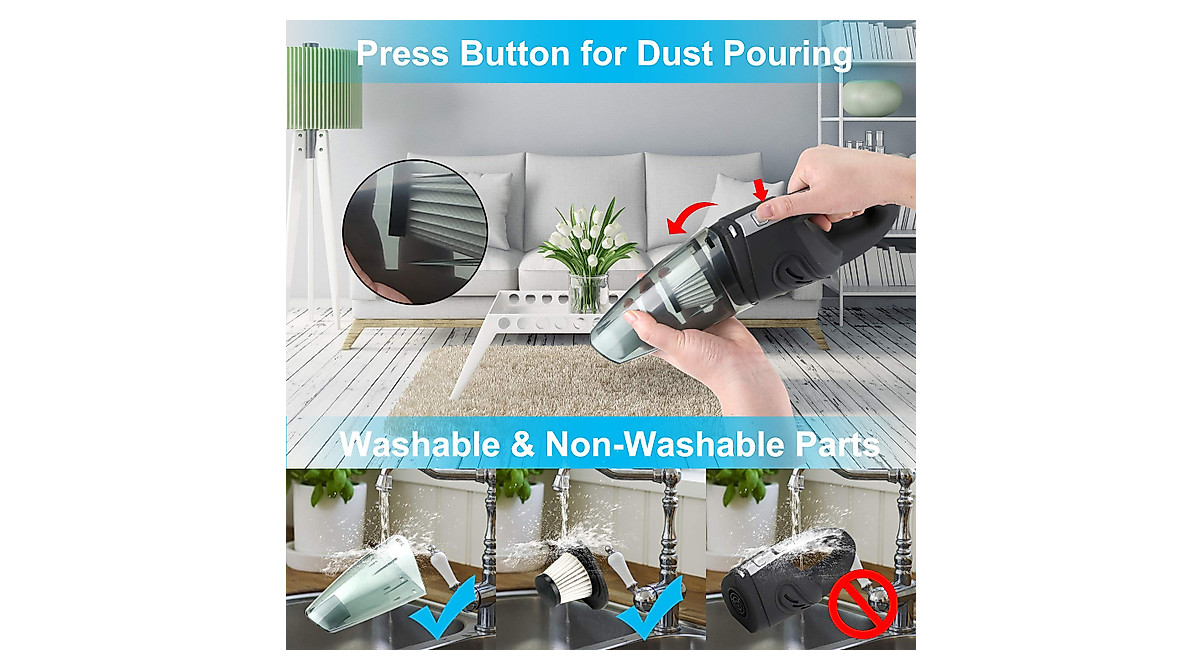Powerful Juno Story Handheld Vacuum Cleaner - Cordless
