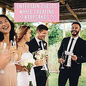 50 Wedding Advice Cards For Bride and Groom, Wedding Card Boxes For Reception, Wedding Guest Book Alternative, Rustic Bridal Shower Games For Guests Wedding Games For Guests Advice For The Bride Cards