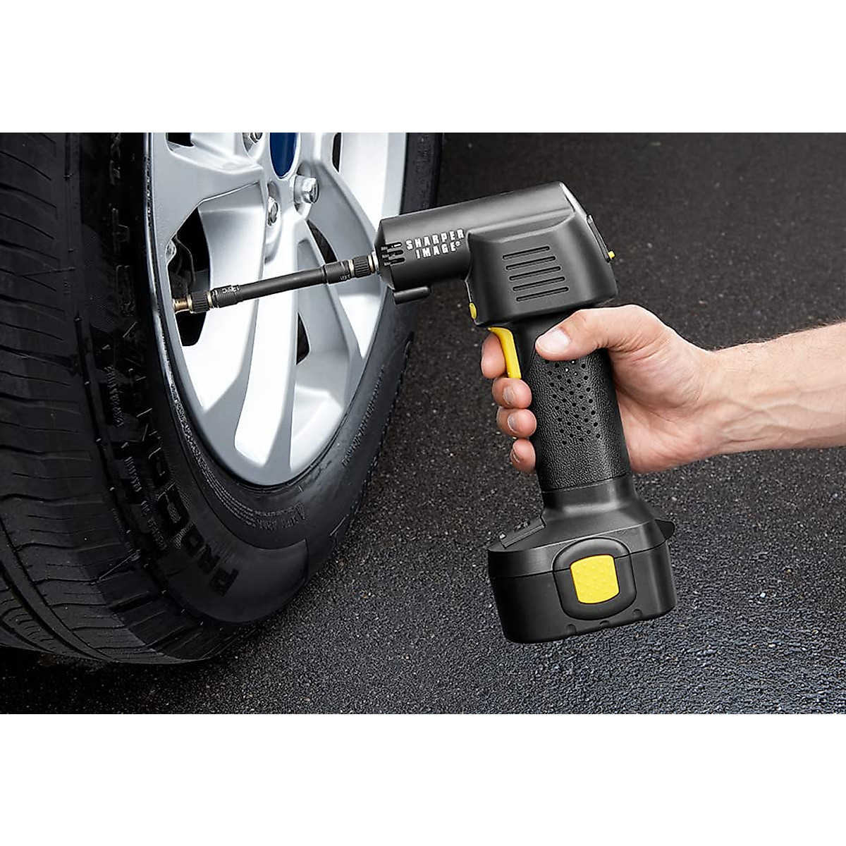 Sharper Image Cordless Auto Stop Tire Inflator