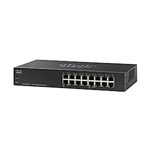 Cisco SG110-24 Desktop Switch with 24 Gigabit Ethernet (GbE) Ports plus 2 Combo mini-GBIC SFP , Limited Lifetime Protection (SG11016HPNA)