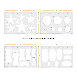 Hecfu 8 in 1 Router Template for Woodworking, Router Jig Bowtie Template, Bowtie Router Template Jig Kit, Butterfly Inlay Template Decorative
