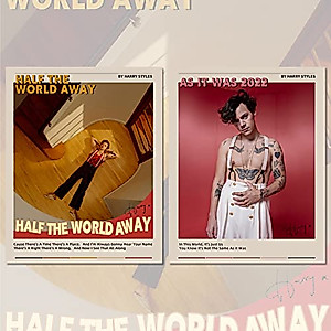 pictures Harry - Styles Posters - Harry's House Music Album Poster Cover Signed Limited Edition Poster Canvas Wall Art Room Aesthetic Decor Set of 6 Frameless 8x10 Inches…