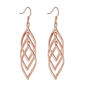 silver and gold tassel earrings long earrings (style 4)