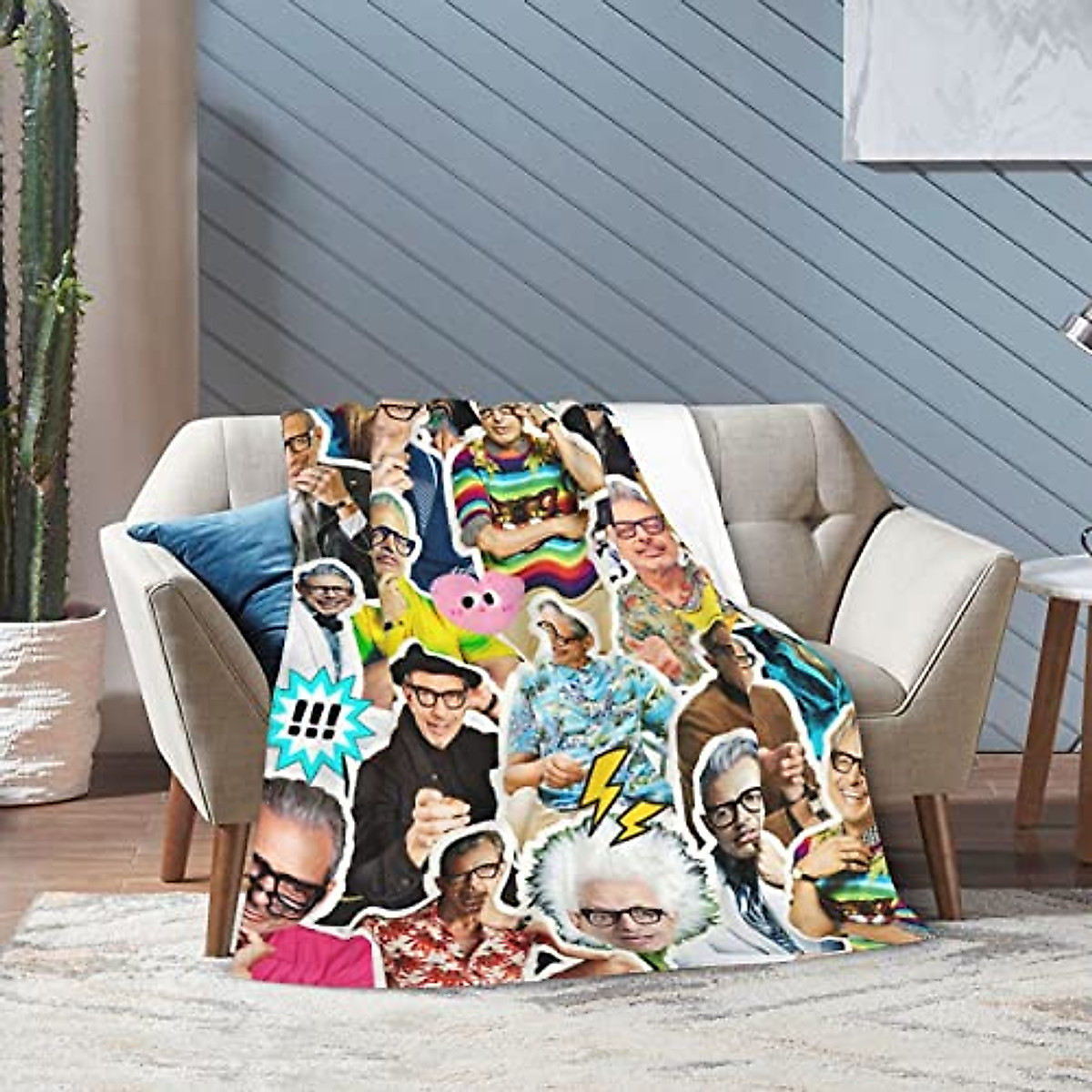 Blankets Jeff Goldblum Soft and Comfortable Warm Fleece Throw Blankets Yoga Blankets Beach Blanket Picnic Blankets for Sofa Bed Camping Travel
