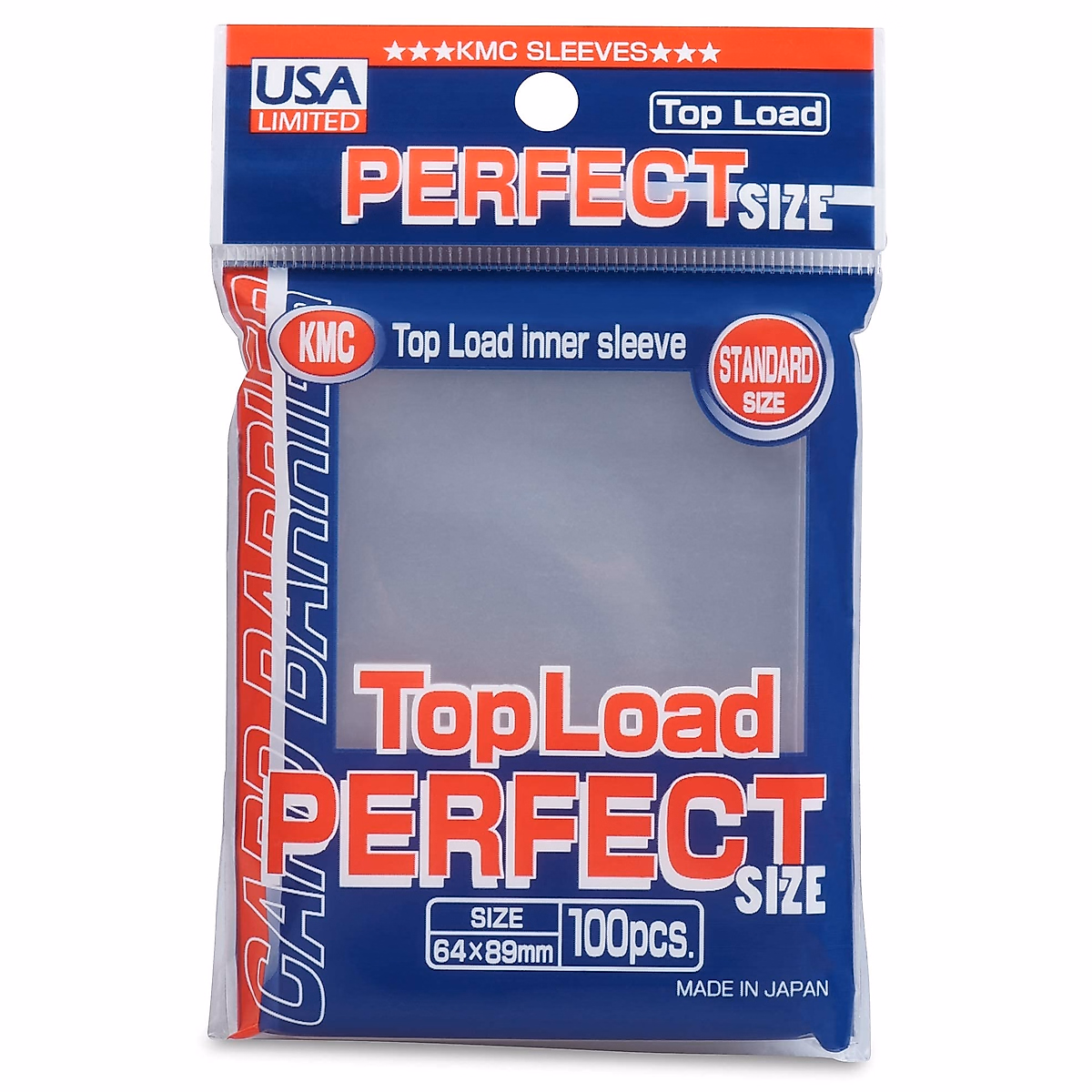 KMC Size Sleeves USA Version Pack of 100