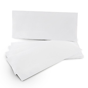 #10 Security Tinted Self-Seal Envelopes - No Window - EnveGuard, Size 4-1/8 X 9-1/2 Inches - White - 24 LB - 100 Count (34100)
