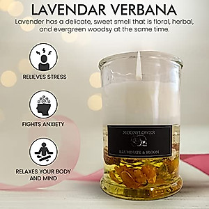 Moonflower Candle Gift Set Floral Candle Aromatic Luxury Candle with Matchsticks | Gift for Friends, family and Wife