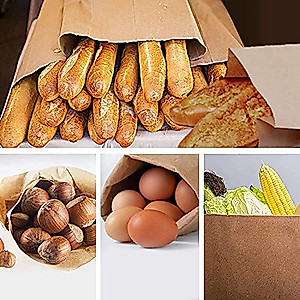 Paper Lunch Bags Brown Paper Lunch Bags Brown Paper Bags Bulk for Small Business (30 PIECE-4LB)