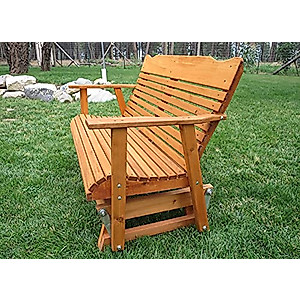 Kilmer Creek Rustic Finished 4' Cedar Porch Glider, Amish Crafted