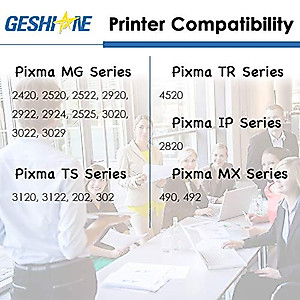 GESHINE 245 XL Remanufactured Ink Cartridge Replacement for Canon PG-245XL CL-246XL High Yield Used for Pixma MX492 TR4520 TS3120 MG2420 MG2522 MX490 MG2920 MG2922 Printer(1 Black, 1 Tri-Color)