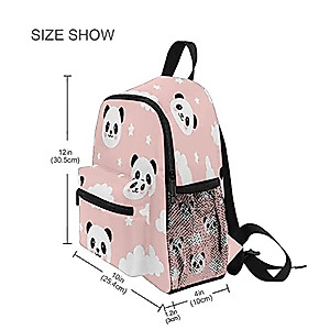 ALAZA Toddler Backpack for Boys Girls,Cute Panda Animal With Clouds Kids Backpack with Chest Clip Preschool Nursery Travel Toy Bag
