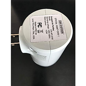 Air Purifier Wall Plug In with 2 UVC Bulbs - Portable Home Air Sanitizer with UV-C Light - Kitchen Purifier, Odor Reducer, and Neutralizer for Small Rooms & Office