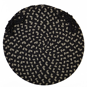 Melrose Chair Pad, Black Satin