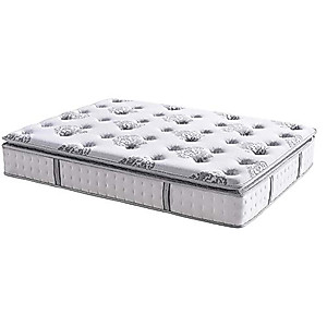 Classic Brands Mercer Cool Gel Memory Foam and Innerspring Hybrid 12-Inch Pillow Top Mattress, Mattress in a Box, California King