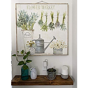 Joel's Antiques Floating Wall Shelf - 24-Inch Wood Decor & Shelving for Bathroom, Kitchen, Living Room, & Farmhouse - Wall-Mounted Rustic Stand, Wooden Hanging Display - Medium Brown, 24" x 10" x 2"