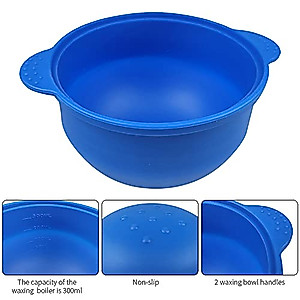 Replacement Waxing Pot,Non-stick Heat Resistant Bowl With Handle Silicone Liner Home