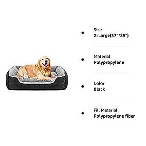 Dog Beds, Washable Pet Mattress Comfortable and Warming Rectangle Bed for Medium and Large Dogs, Cat Pets.
