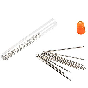 Hekisn Large-Eye Blunt Needles, 6 Piece Pro Quality Stainless Steel Yarn Knitting Needles, Sewing Needles, Crafting Knitting Weaving Stringing Needles (6 Pieces)